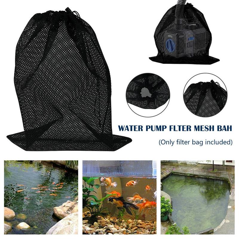 Buy 2Pcs Pond Biofilters Water Pump Filter Mesh Bag Barrier Drawstring ...