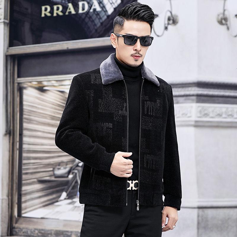 Buy Men's Autumn and Winter Woolen Jacket Korean Style Trend Plus ...