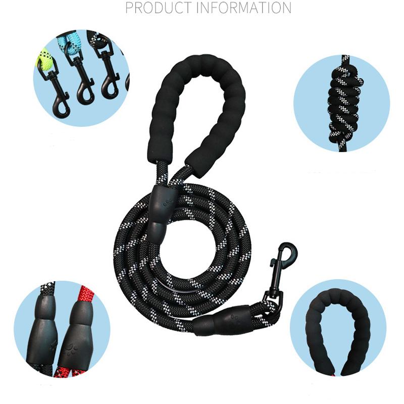 Cheap Dog Traction Rope Reflective Traction Rope Bold Large Dog Walking ...