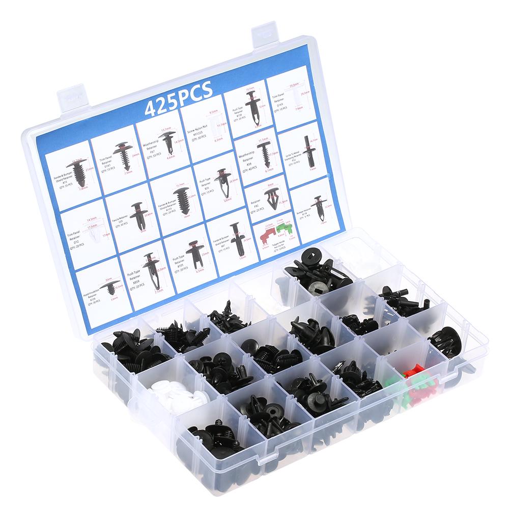 Buy 460Pcs Plastic Fasteners Kits & Trim Removal Tool Retainer Clips ...