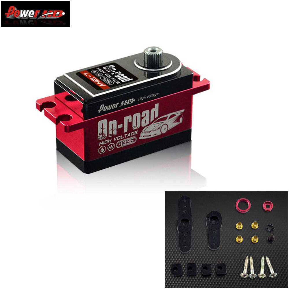 Buy Power HD L-12HV 12KG High Voltage Servo For 1:10 Buggy Drift RC Car ...