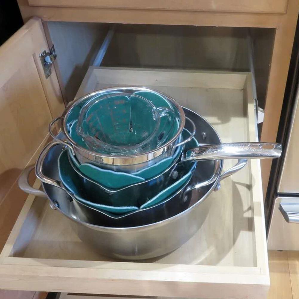 Cheap 4pcs/set Pot & Pan Protectors Divider Pads To Prevent Separate ...