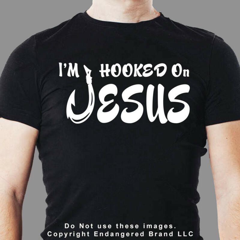 Cheap Religion Im Hooked On Jesus God Christian Plus Size Men Cute ...