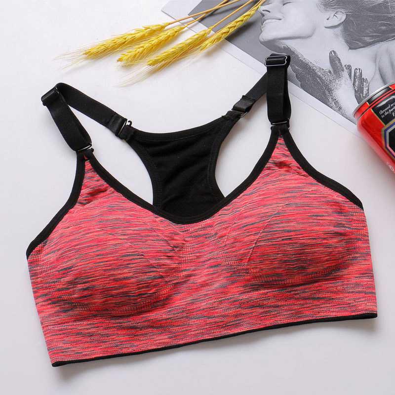 Home Sports Women Fitness Shockproof Bra Yoga Exercise Push Up Tank ...