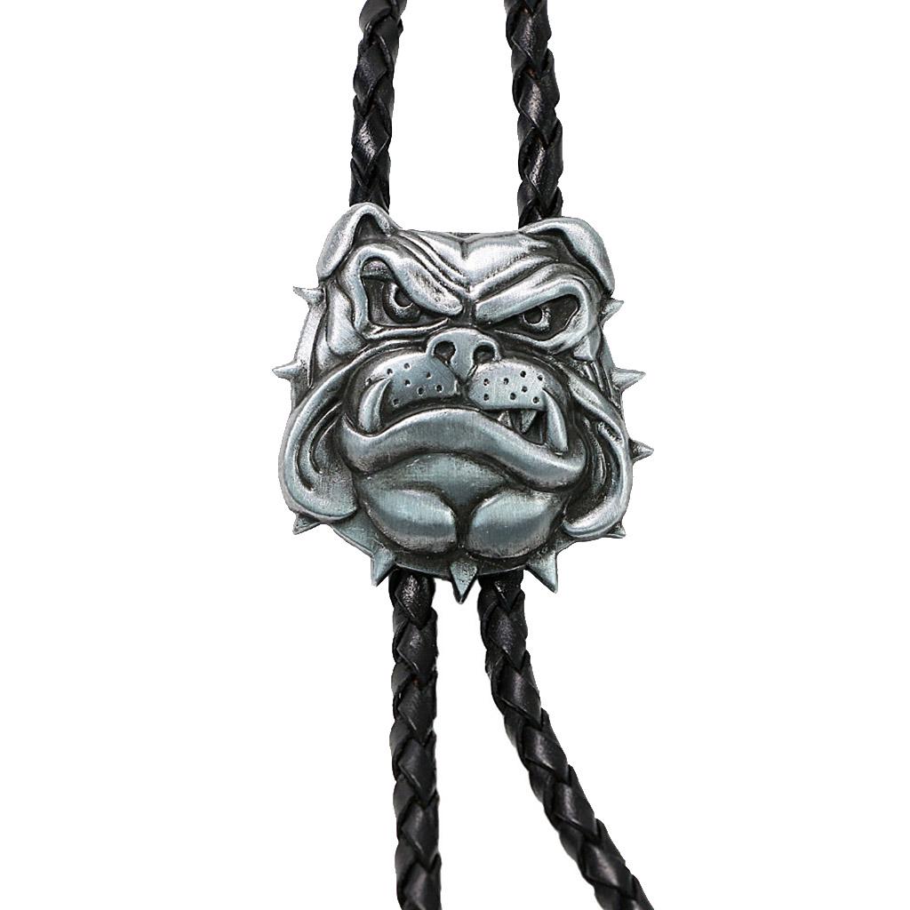 Buy Braided Rope Leather Necklace Men Cowboy Western Bolo Tie Necktie ...