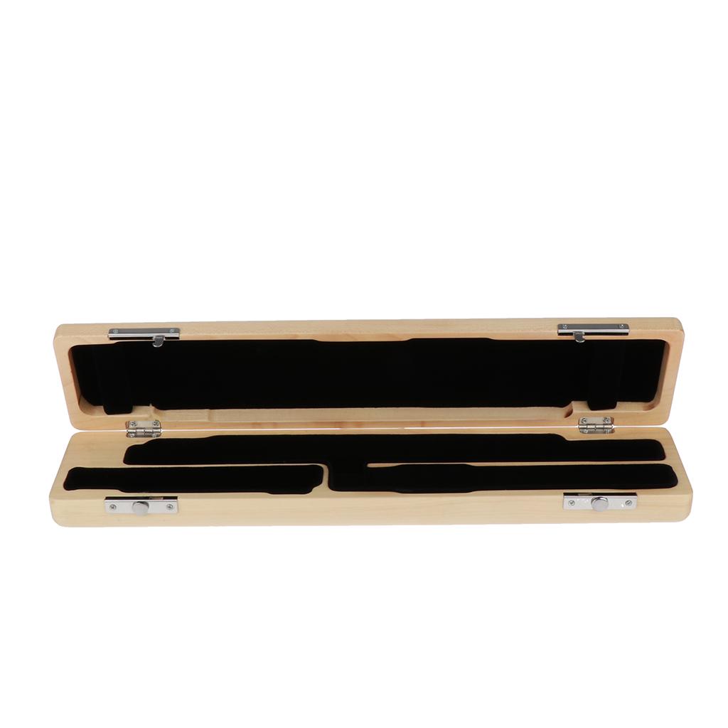 Buy Wooden 17 Hole Flute Case Storage Box Musical Instrument Accessory ...