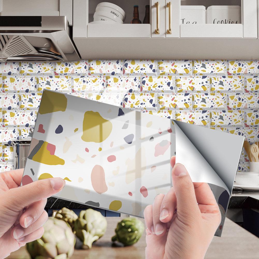Buy 12Pcs 3D Crystal Tile Sticker Self-adhesive Waterproof Imitation ...