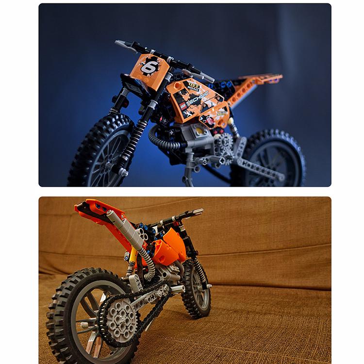 Motocross 2 In 1 Puzzle Assembled Building Block Toys uygun fiyatlı ...