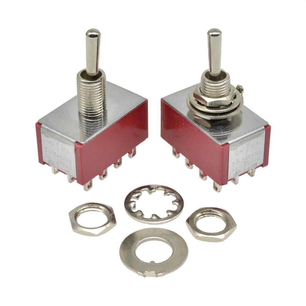 Buy MTS-403 6mm Toggle Switch Single Pole Double Throw SPDT ON-ON 120V ...