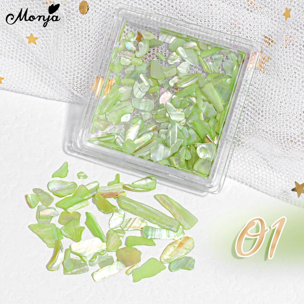 💰Köp billigt online Monja Nail Art Decorations Glitter Seashell Slices ...