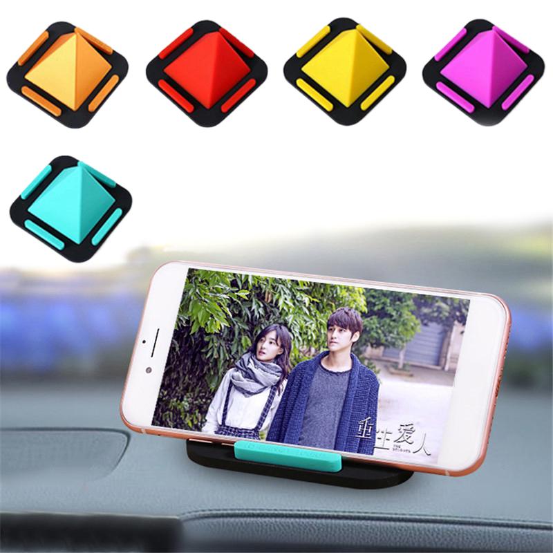Mutifunction Mobile Phone Holders & Stands Pyramid Shape Silicone Phone ...