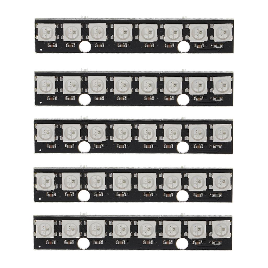 5 Pcs 8 Bit WS2812 5050 RGB LED Builtin Full Color Driver Development ...