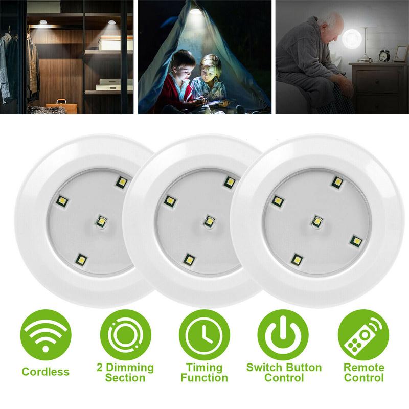 Satın alın 3Pcs LED Kitchen Cabinet Under Unit Cupboard Night Light ...