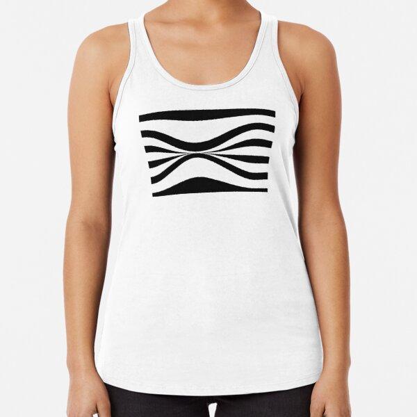 Buy Stripe Bend Printed White Women'S Sport Tank Top at affordable ...