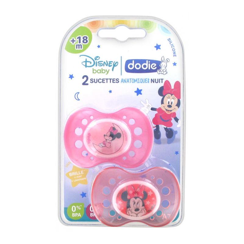 Buy Anatomical Pacifier Night +18 Months Minnie Model - Dodie at ...