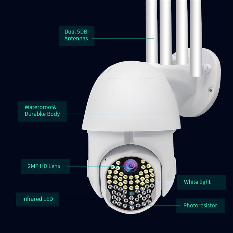 Buy 63 LED HD 1080P Smart Home Security WiFi Camera Wireless IP Camera ...