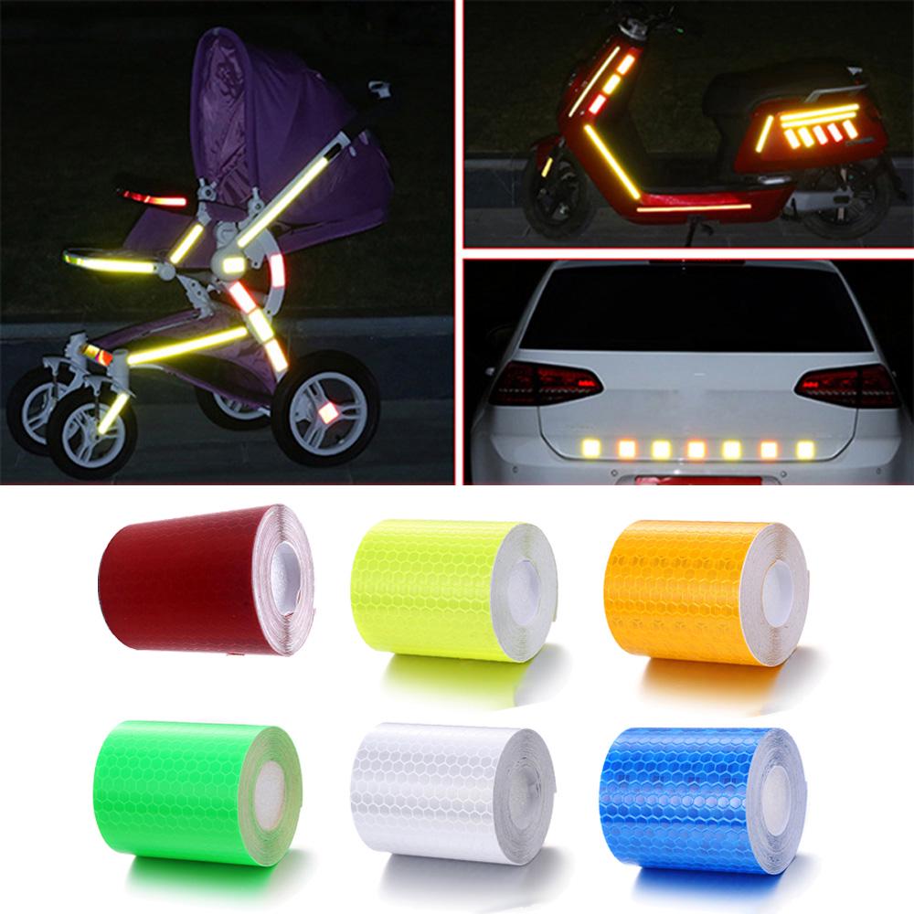 Buy Flourescent Yellow Reflective Tape Cars Warning Safety Reflection ...