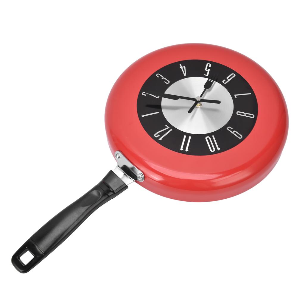 Buy Frying Pan Wall Clock Aluminum Kitchen Pot Decorative Hanging ...