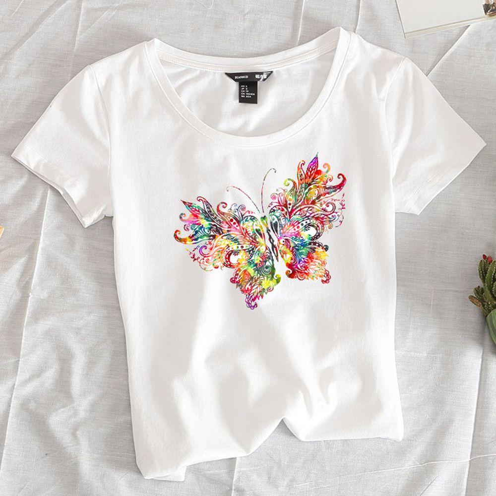 Buy T-shirts Ironing Stickers Girls Clothes Decor Applique Iron On ...