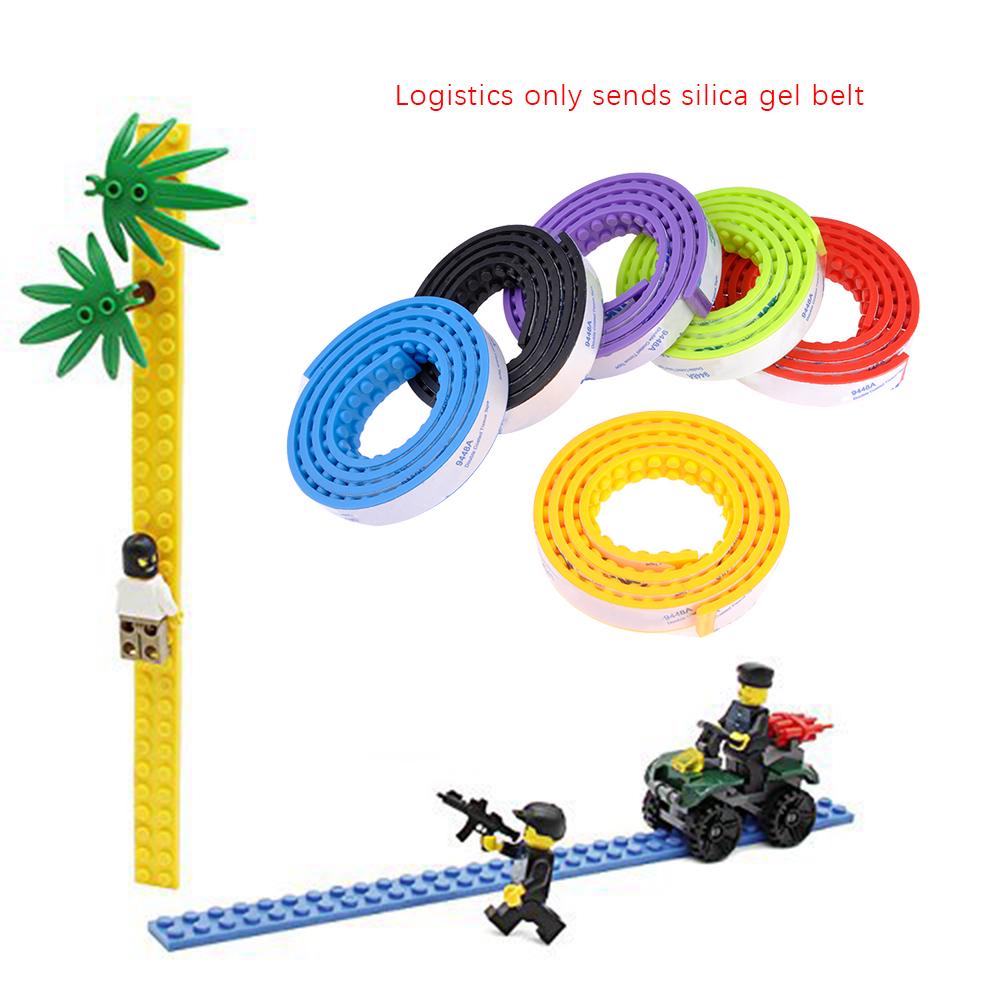 Buy Creative DIY Self Stick Tape Strip Brick Block Toy Flexible Corners ...