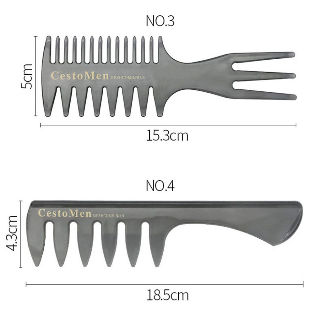 Buy Men Beauty Salon Accessory Durable Hairdressing Tool Fork Comb ...