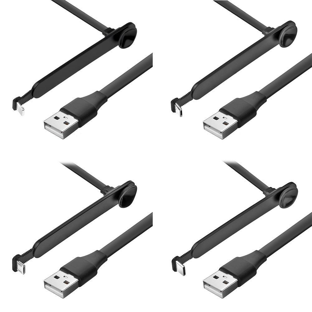 Buy Mobile Phone Game Data Cable 90 Adjustable Solid Sucker Bending ...