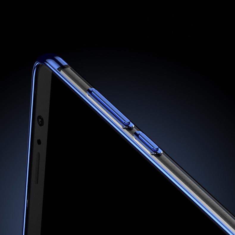 Cheap Soft TPU Solid Electroplating Clear Shockproof Cell Phone Back ...