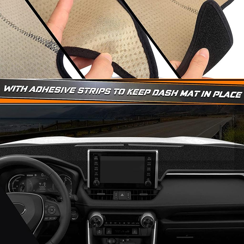 Dashboard Cover Mat for 2019-2021 LHD, Dashboard Mat Nonslip Protector ...