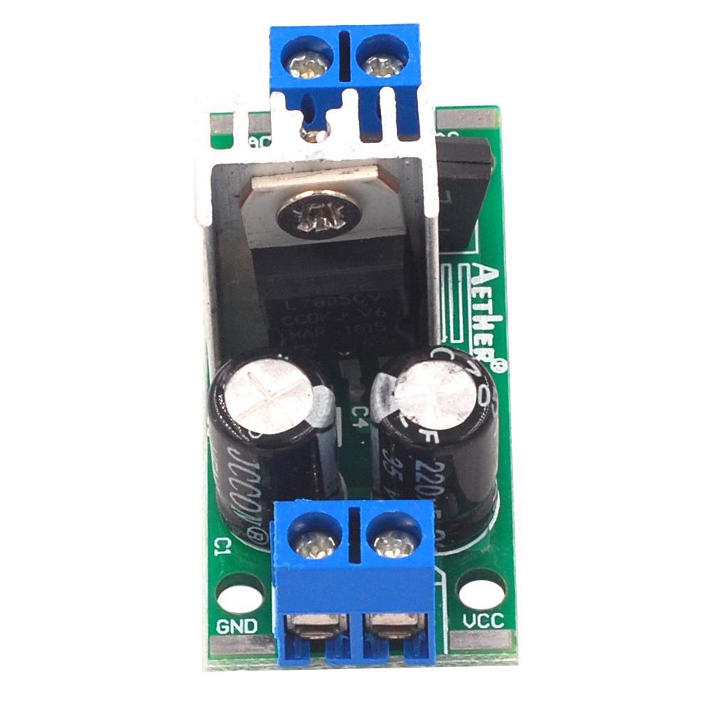 L7805 LM7805 Arduino için Üç Terminal Voltaj Regülatörü Modülü 5V Güç ...