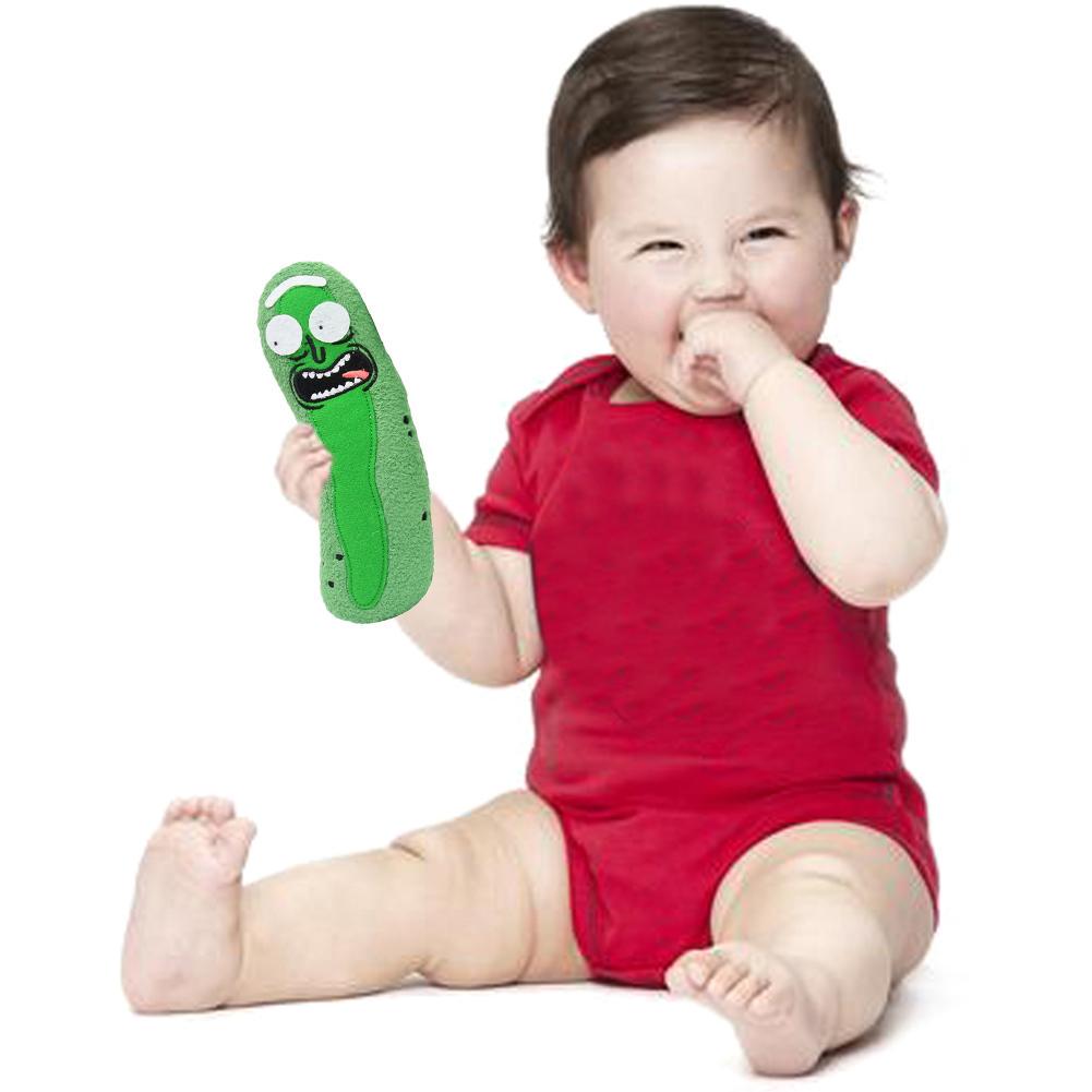 Rick And Morty Cartoon Doll Puppet Pickled Cucumber Plush Toy for Kids ...