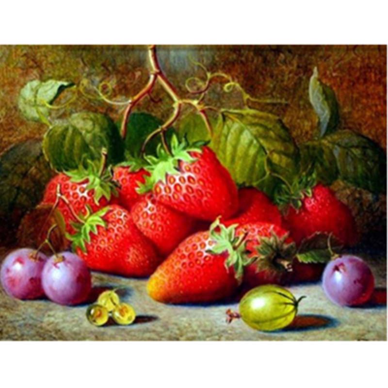 Buy 5D Diy Diamond Painting Cross Stitch "Cartoon Fruit" All Diamond ...