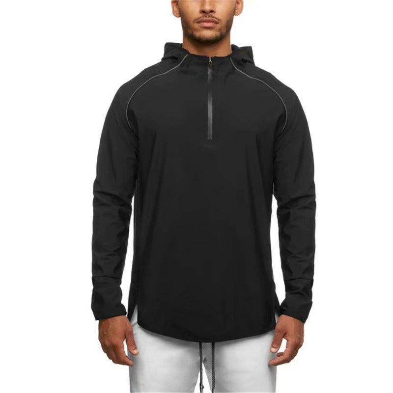 Buy Outdoor Sports Sweater Men's European and American Zipper Half-open ...