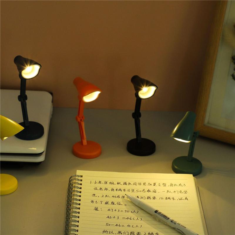 Buy LED Table Lamp Mini Fold-able Night Reading Book Lamps for Home ...
