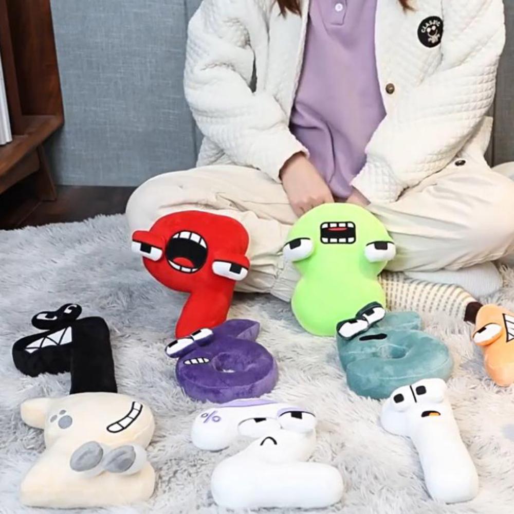 Buy 10pcs/set Number Plush Toy 0-9 Number Stuffed Animal Numberblock ...