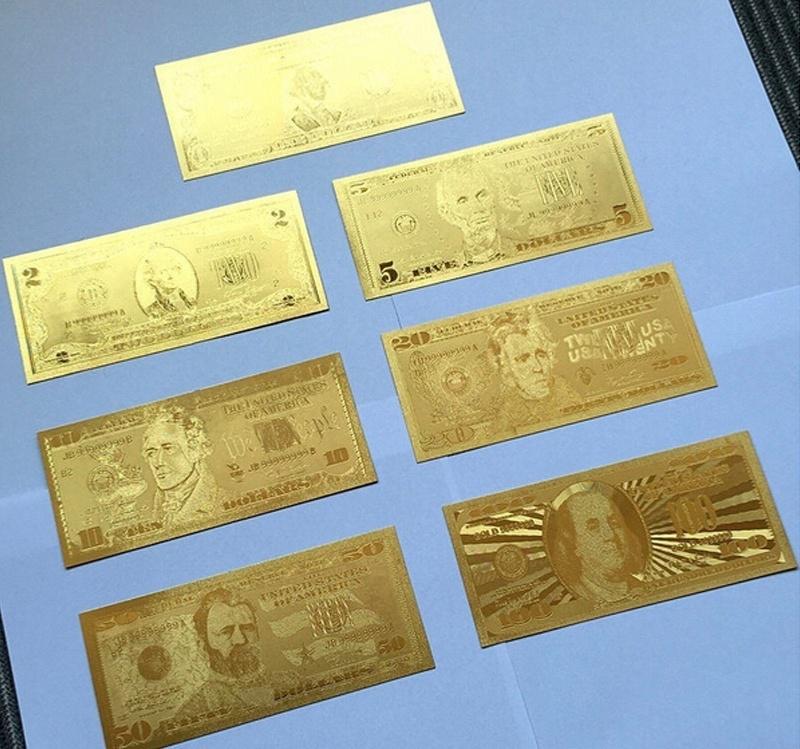 Buy Gold Plated Commemorative Notes A Dollar Bills American Collection ...