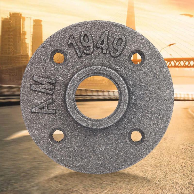 Buy 10pcs Cast Iron 4 Holes 85mm DN20 Flange Pipe Base Thread Floor ...