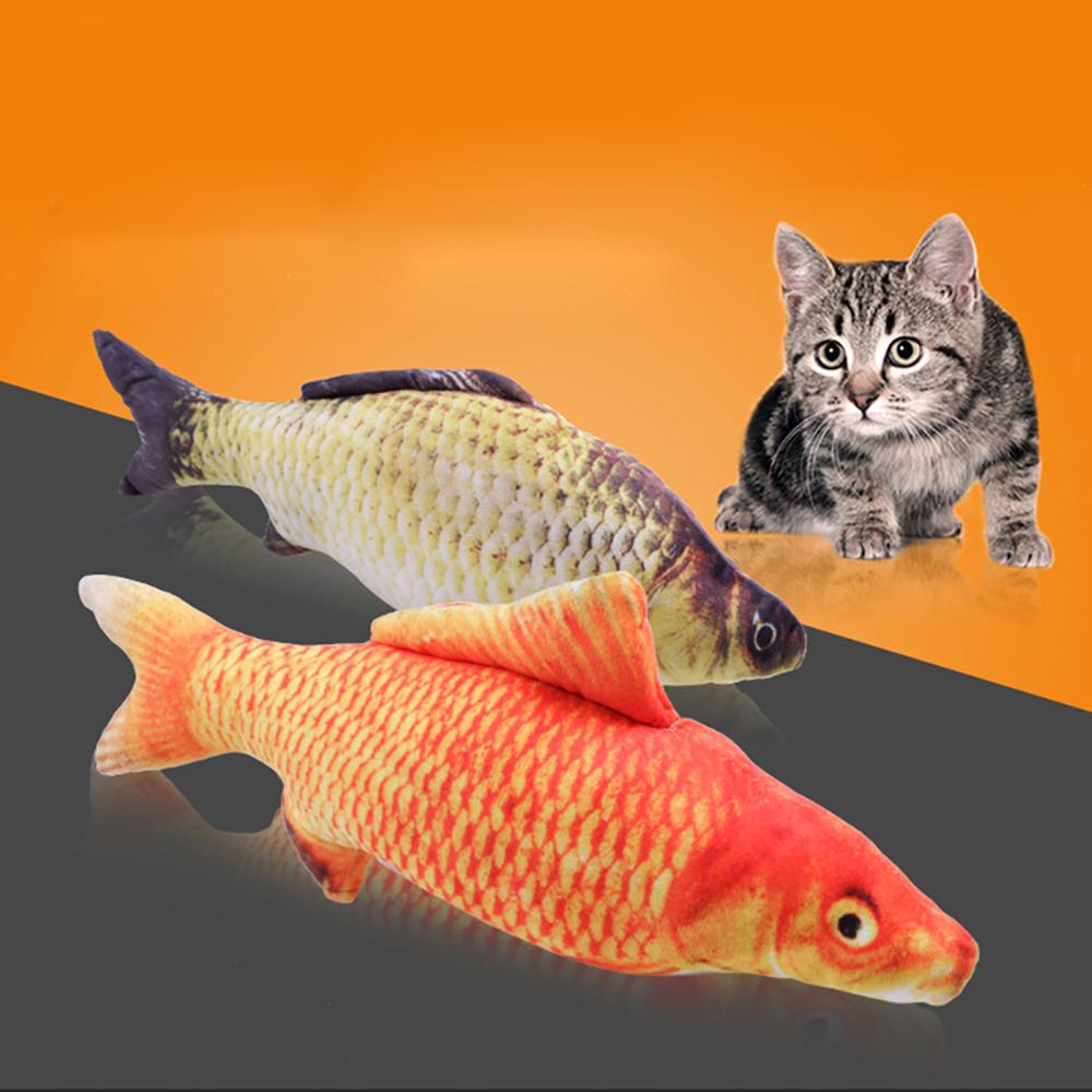 Buy Plush Creative 3D Carp Fish Shape Cute Simulation Fish For Catnip ...