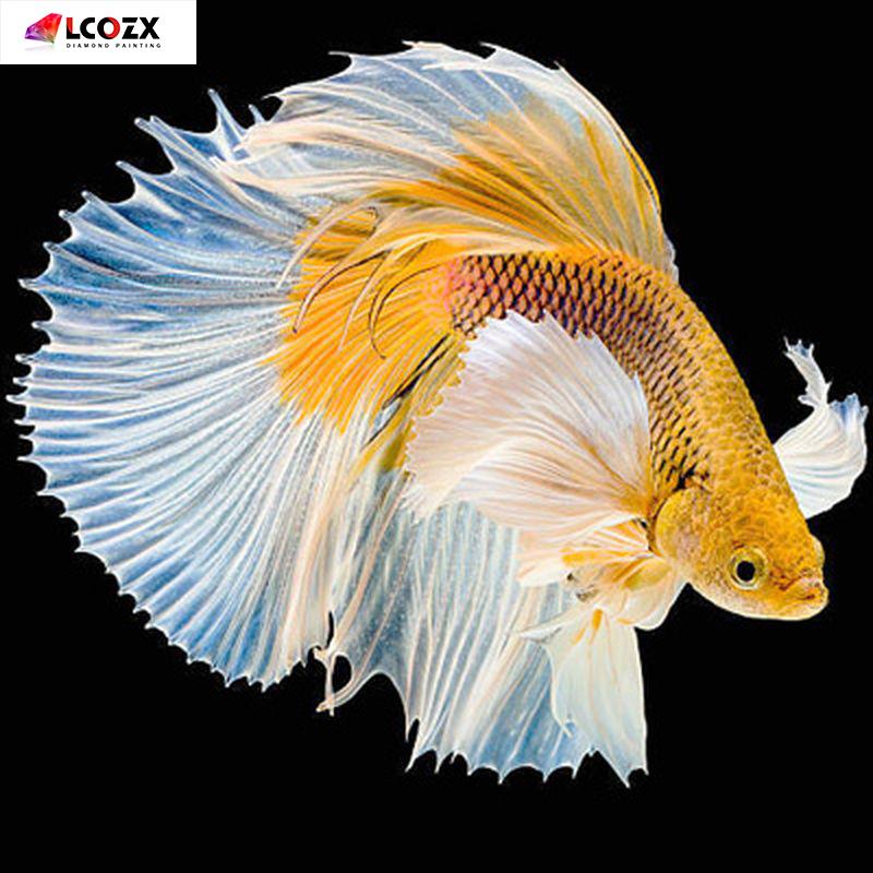 Buy LCOZX 5D Goldfish Hand-painted Picture DIY Painting On the Canvas ...