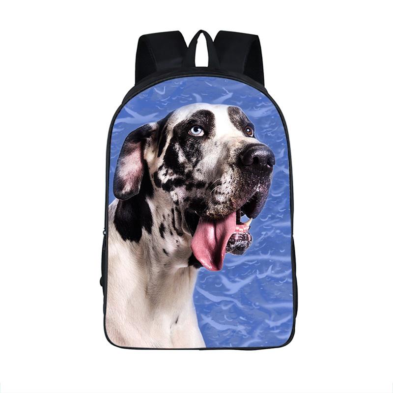 Buy Cute Animal Dog Backpack Student Casual Backpack Boys Girls School ...