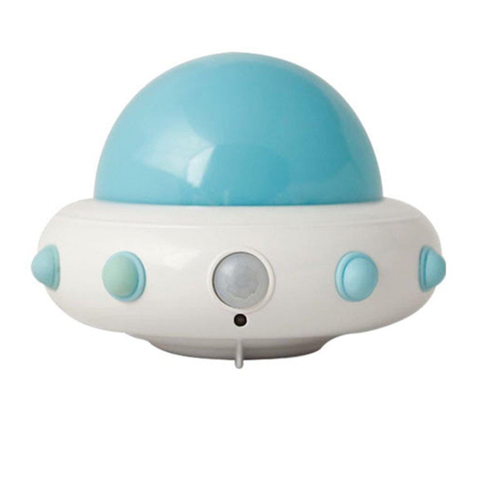 Flying Saucer Remote Control Led Night Light Rechargeable Three Light ...