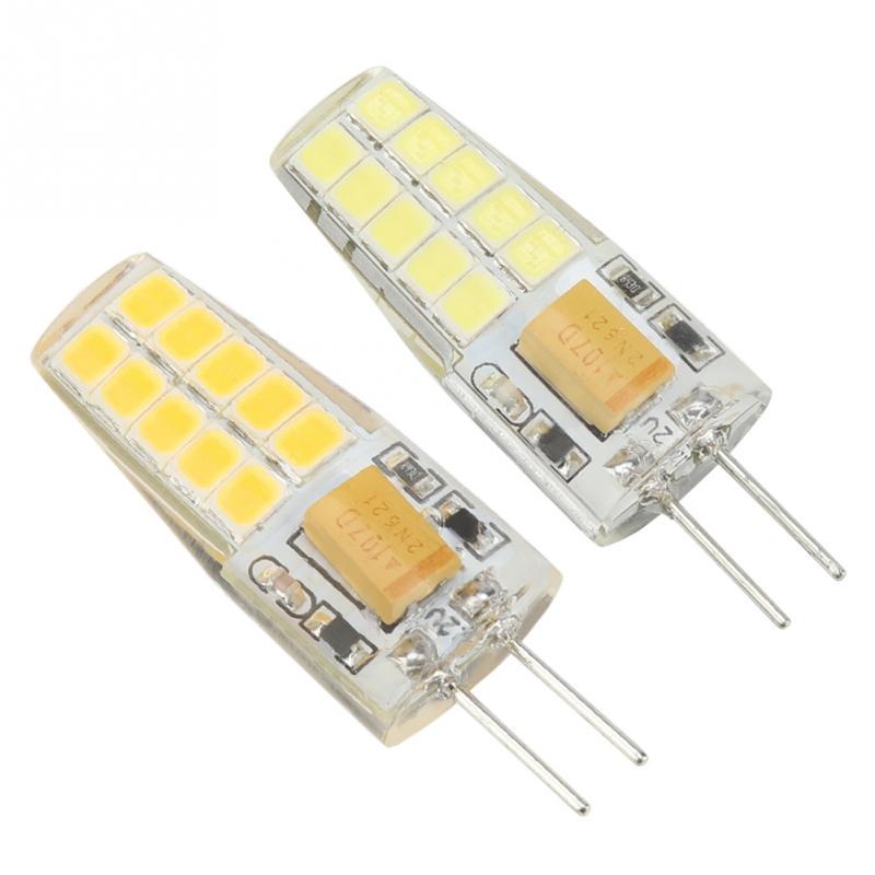 Buy LED Bulb G4 Crystal 3W G4 COB Corn Silicone Lamp Light SMD2835 AC ...