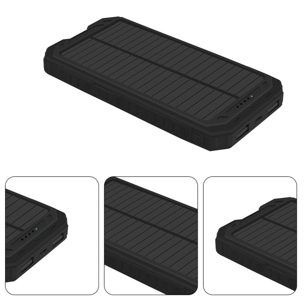 Cheap Solar Charger Power Bank | Flashlight 20000mAh Charger Shell Kit ...
