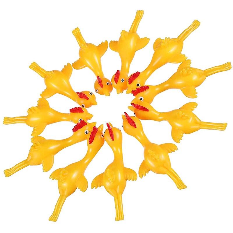 Buy 5Pcs/Set Catapult Chicken TPR Soft Launch Slingshot Chicken ...