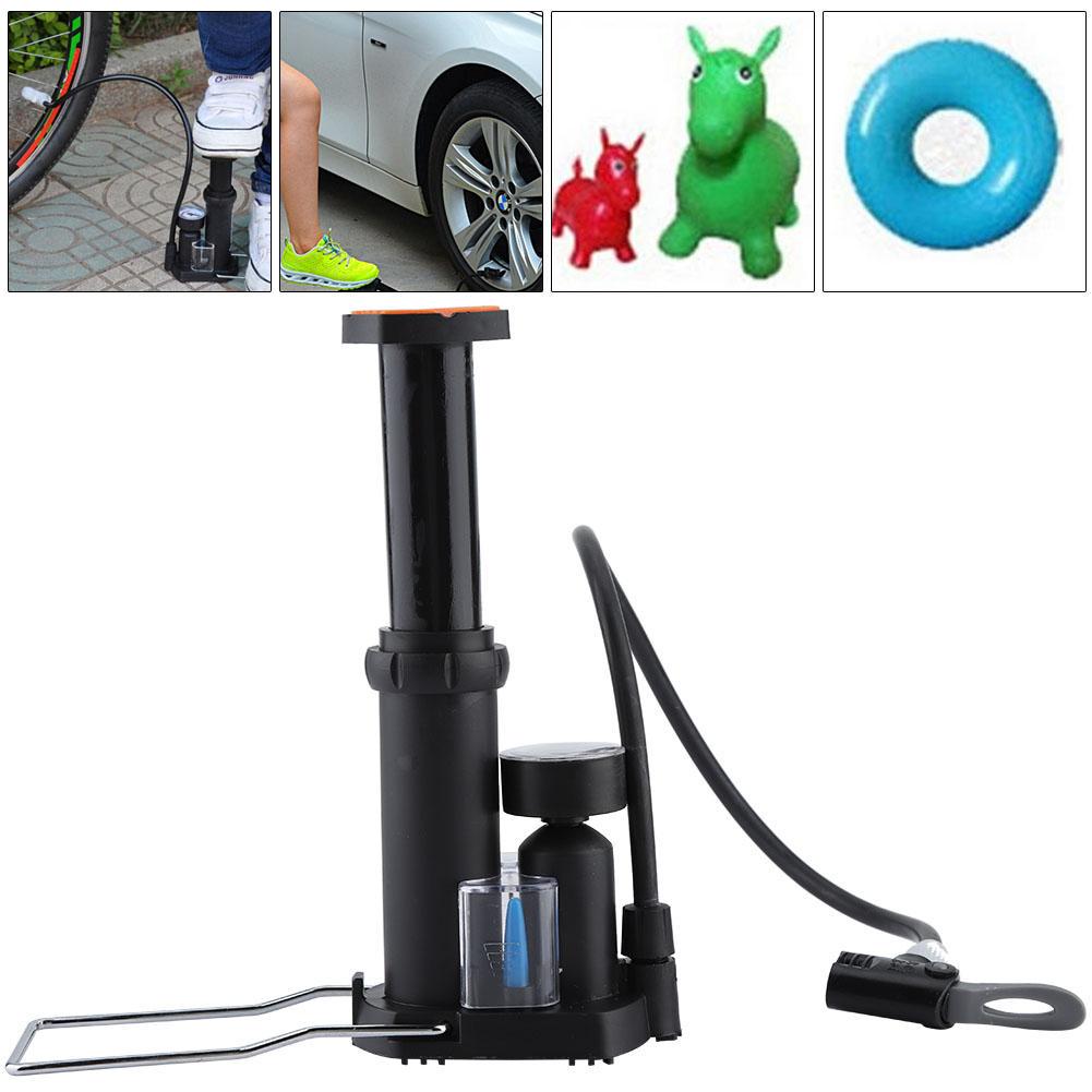 Buy Mini Portable Bike Foot Pump High Pressure Floor Inflator Tire Air ...