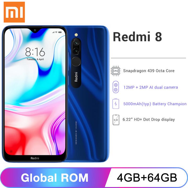 Buy Xiaomi Redmi 8 Mobile Phone 4GB RAM 64GB ROM Redmi8 Snapdragon 439 ...