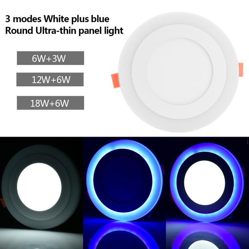 Buy Dual Color LED Panel Recessed Ceiling Down Light Spotlight Cool ...