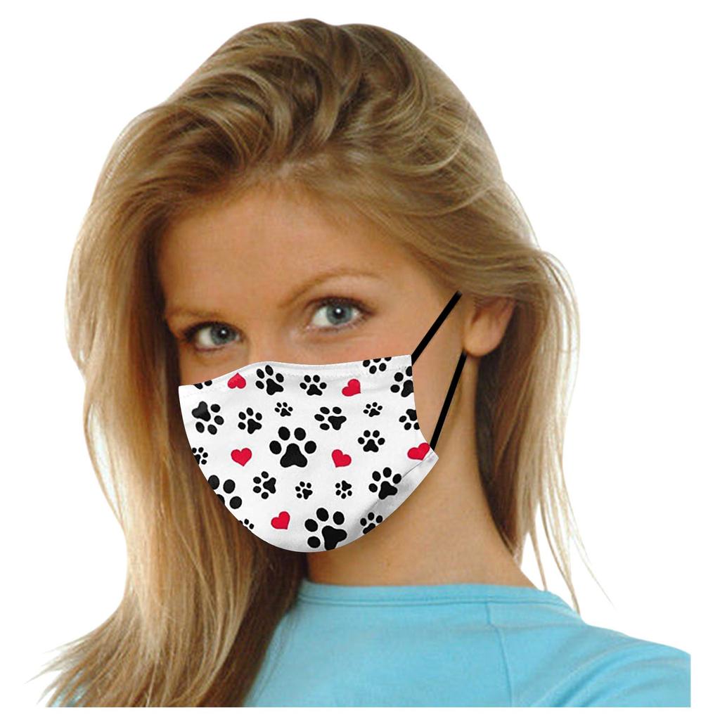 Cheap [TCE] Animal Dog Paw PrintAdult Mask Washable Reusable Pollution ...