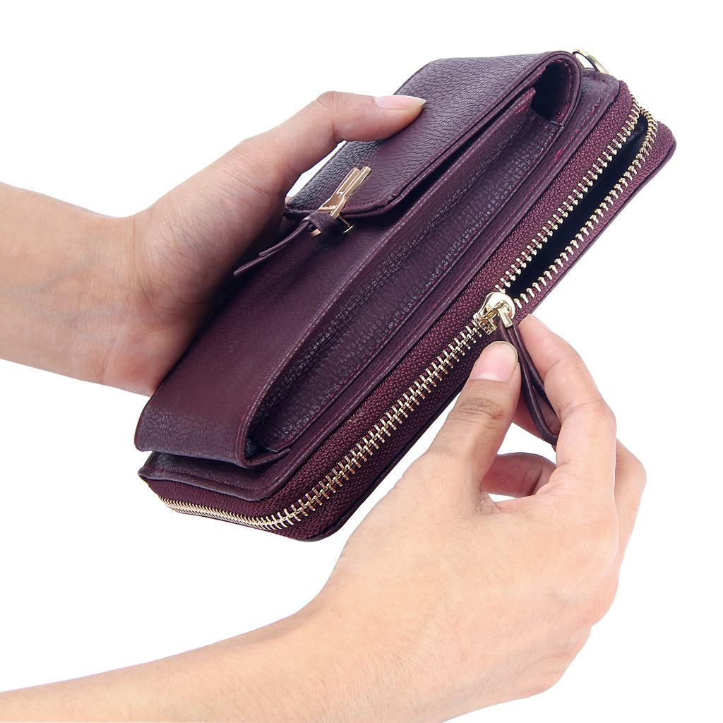 Buy Women PU Leather Single Shoulder Bag Casual Cellphone Bag Coin ...