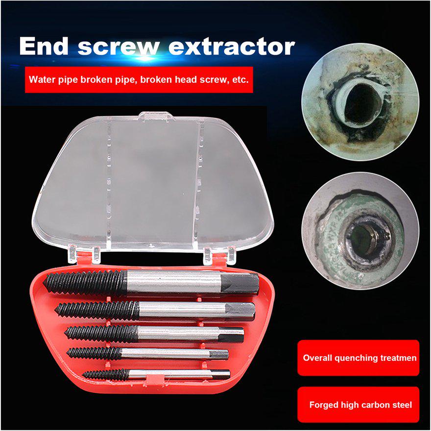 Buy HEI 5PCS Damaged Screwdriver Extractor Set Broken Steel Bolt ...