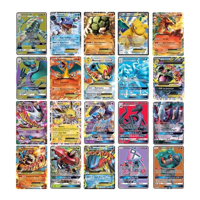 60pcs Pokemon Card 2019 French Pet Elf Battle 40GX 20EX Cards Pocket ...